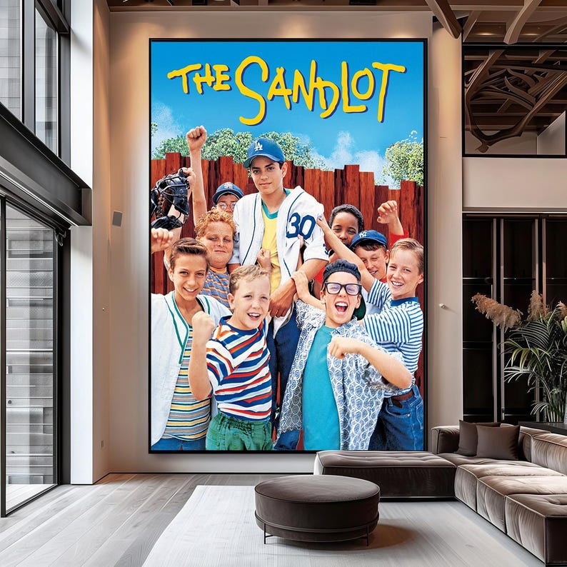 The Sandlot Movie Poster | Canvas Wall Art | Limited Collection ...