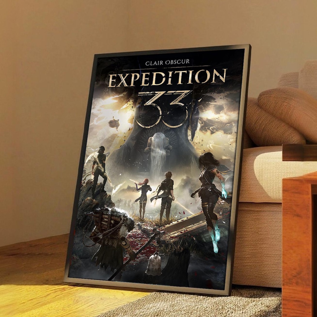 Clair Obscur Expedition 33 Movie Poster | Canvas Wall Art | Limited ...