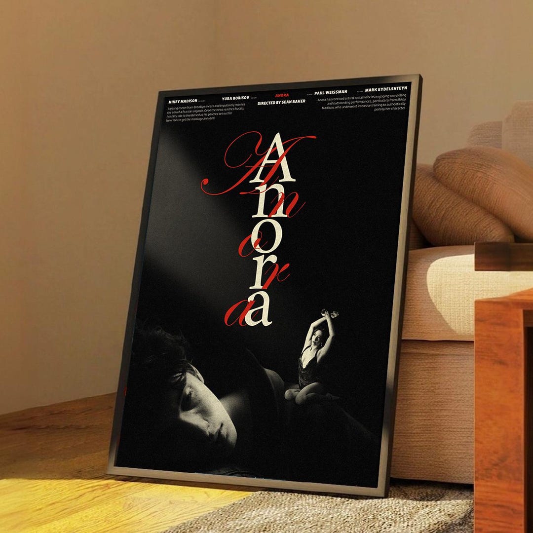 Anora Movie Poster | Canvas Wall Art | Limited Collection | Unframed ...