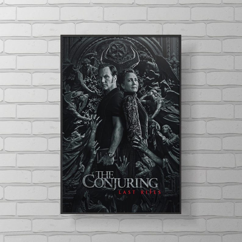 The Conjuring Last Rites 2025 Poster | Horror Canvas Print | Frameless ...