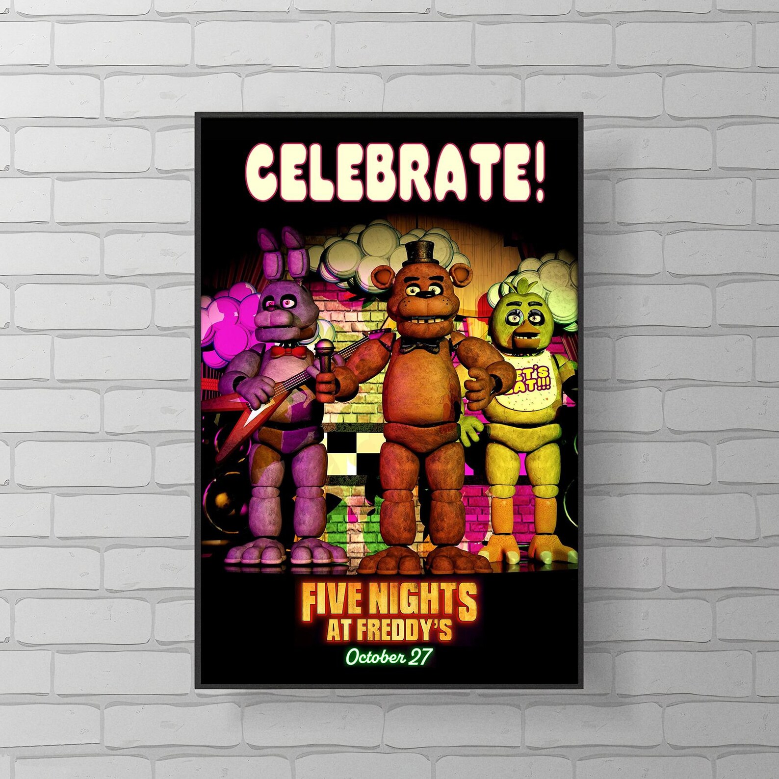Five Nights at Freddy's Movie Poster | Canvas Wall Art | Limited ...