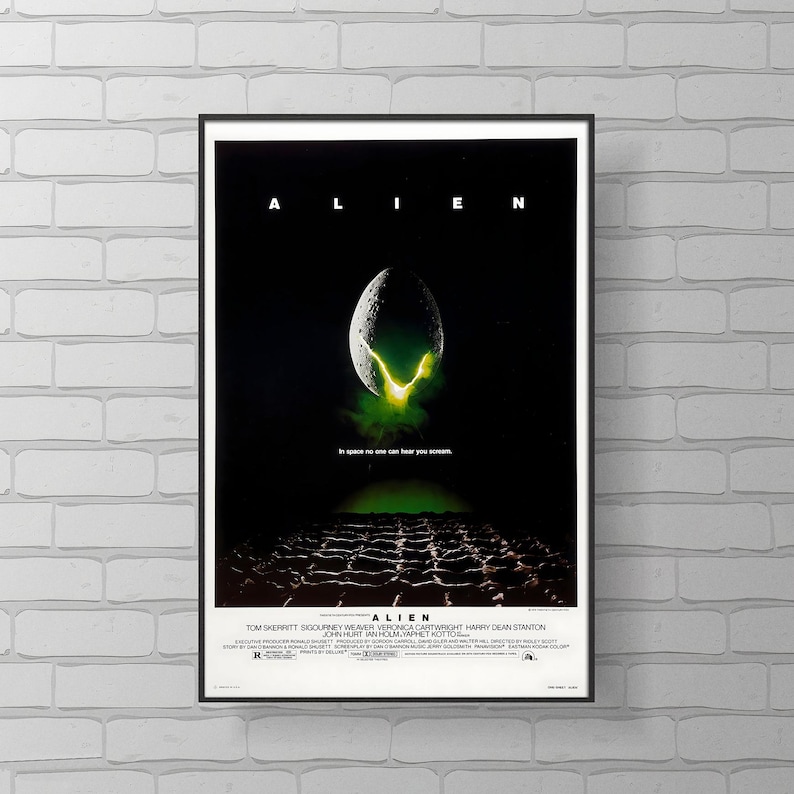 Alien Movie Poster | Canvas Wall Art | Limited Collection | Unframed ...