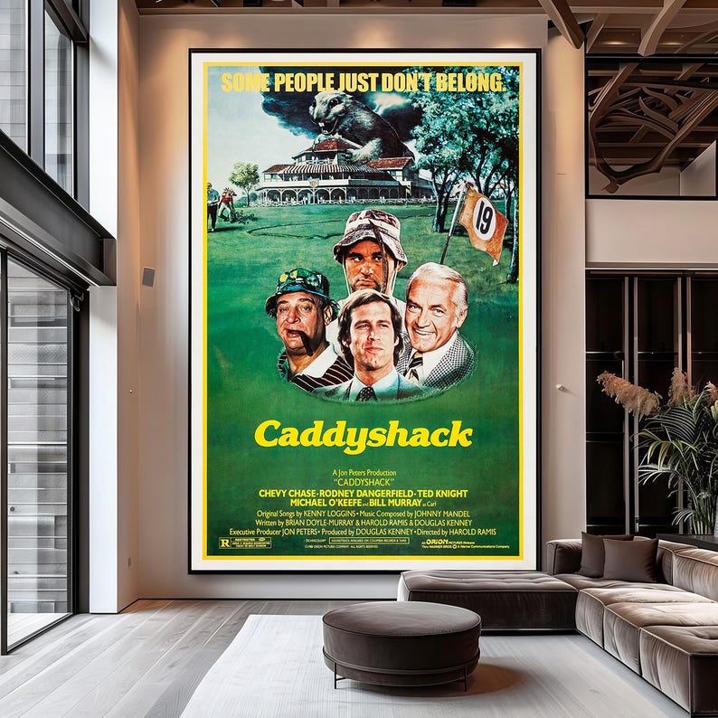 Caddyshack Movie Poster | Canvas Wall Art | Limited Collection ...
