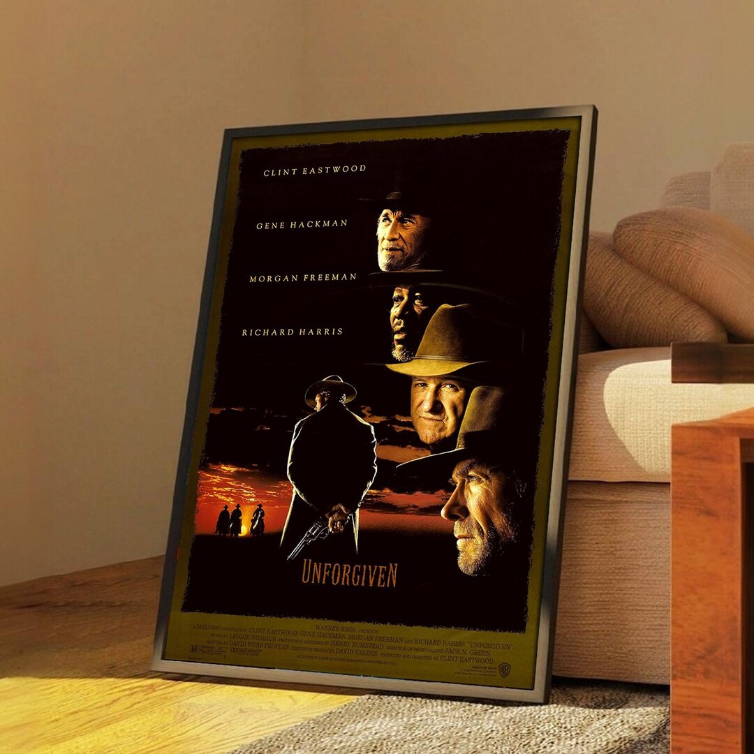 Unforgiven Movie Poster | Canvas Wall Art | Limited Collection ...