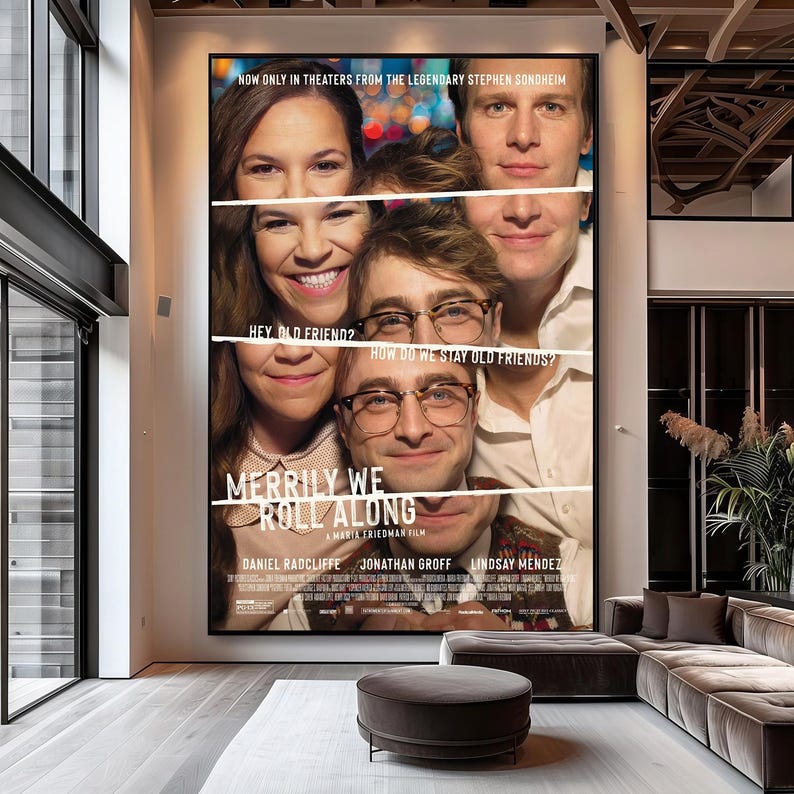 Merrily We Roll Along Movie Poster | Canvas Wall Art | Limited ...