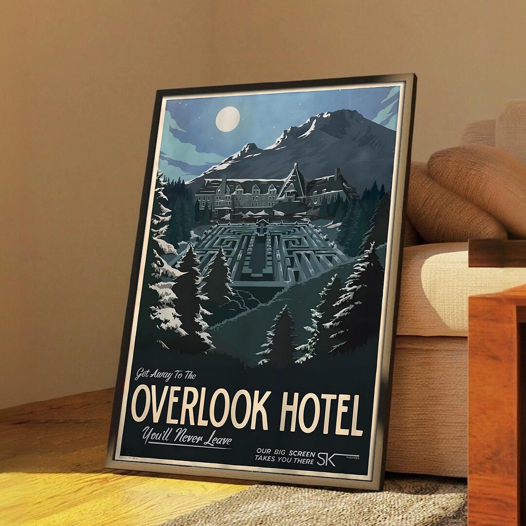 The Shining Overlook Hotel Maze Movie Poster | Canvas Wall Art ...