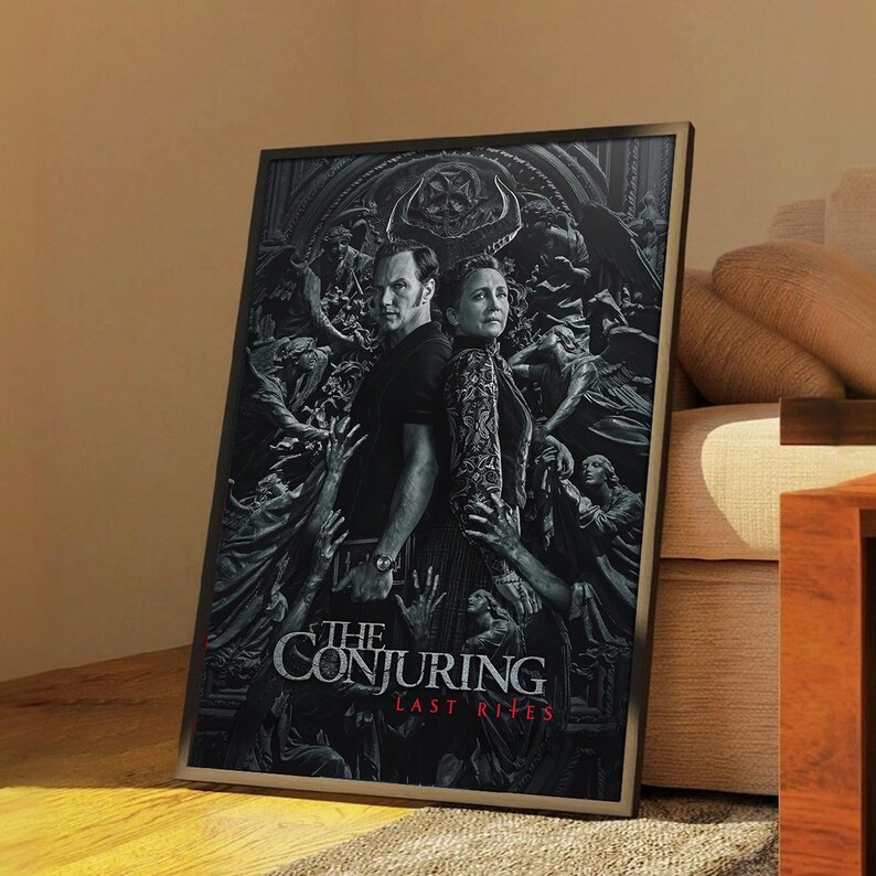 The Conjuring Last Rites 2025 Poster | Horror Canvas Print | Frameless ...
