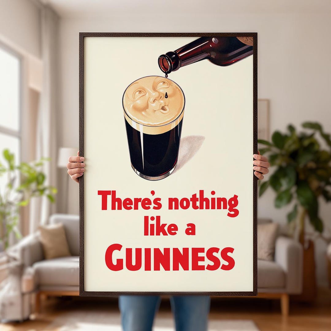There's Nothing Like a Guinness Poster, Guinness Vintage Ad Poster ...