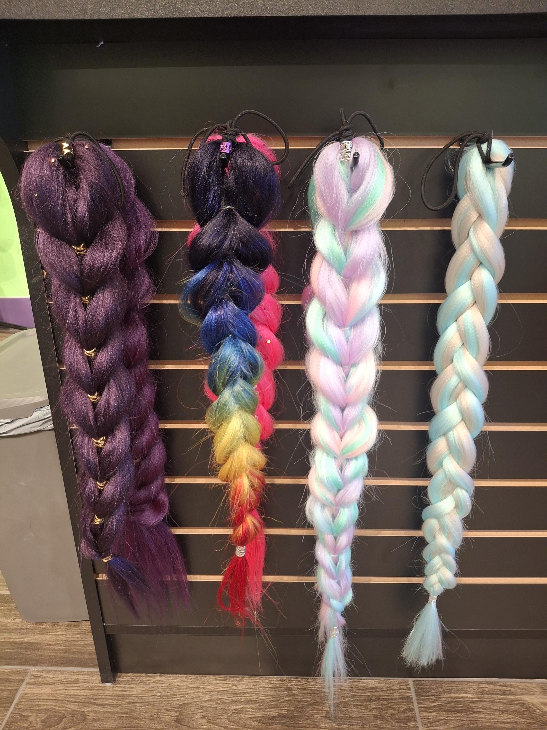 Purple Braided Hair Braid: K Pop Demon Hunter Inspired RUMI Hair ...