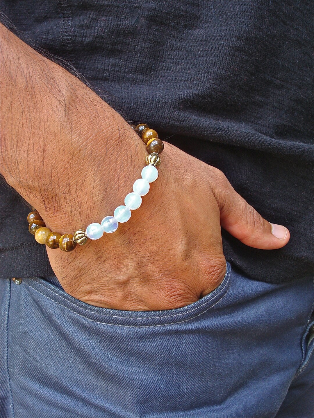 Spiritual Protection, Healing and Fortune Bracelet With Semi Precious ...
