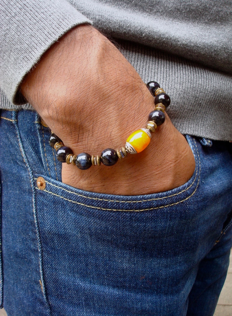 Men's Spiritual Healing Harmony Fortune Bracelet With | Etsy