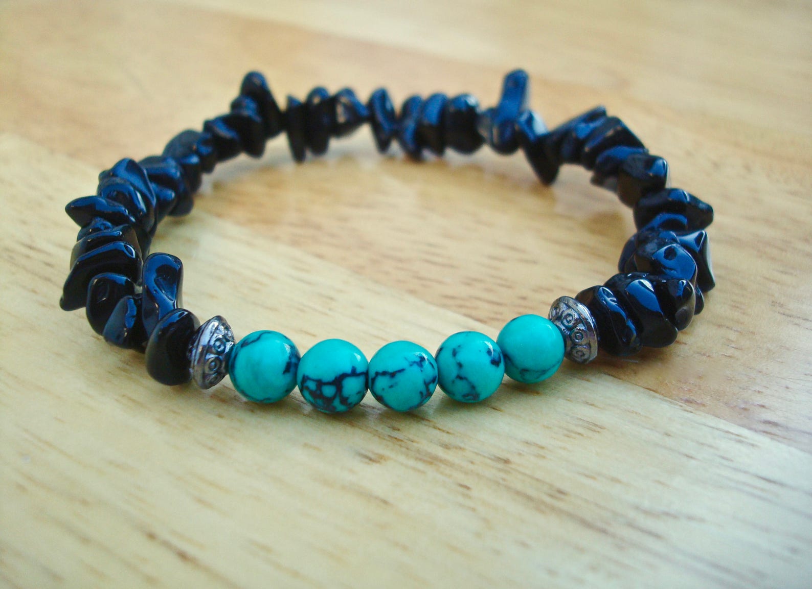 Men's Protection Healing Balance Bracelet With Semi | Etsy