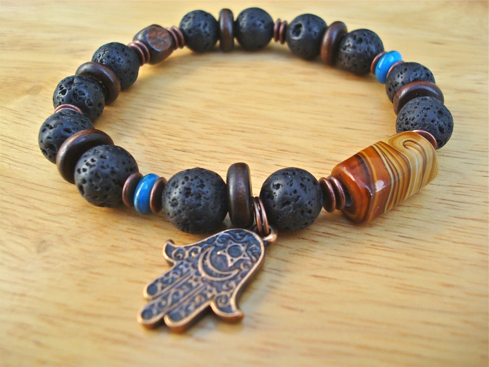 Men's Bracelet Spiritual Healing Courage and Strength | Etsy