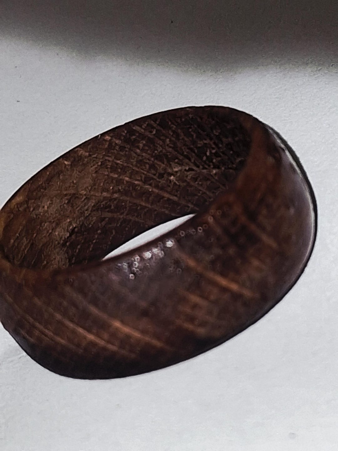 Handcrafted White Oak Wooden Ring - Etsy