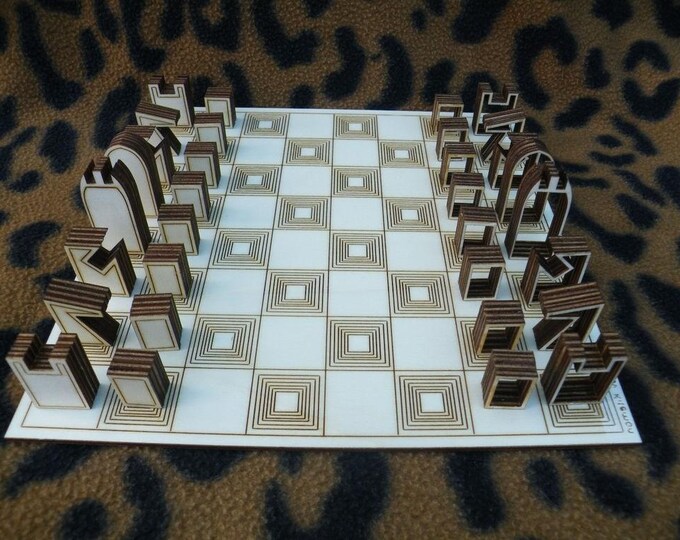 Chess and Chess Pieces Laser Cut Files Wooden Laser Cut Cnc Vector ...