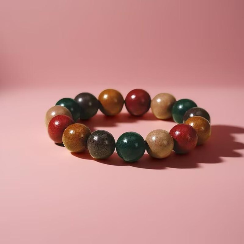 Five-color Chinese Herbal Bracelet With Ambergris & Lavender | Natural ...