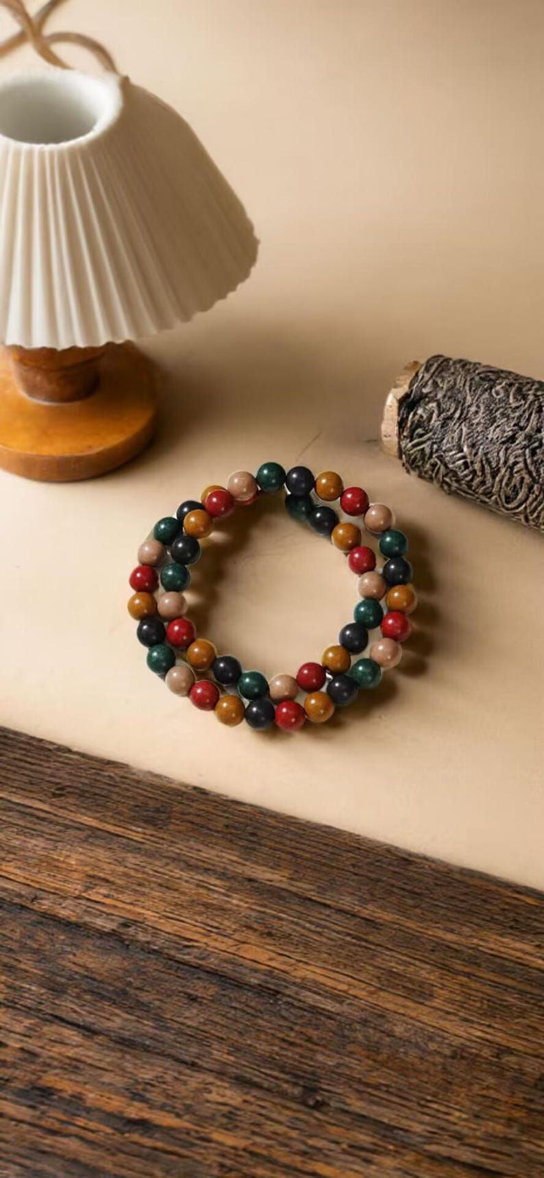 Five-color Chinese Herbal Bracelet With Ambergris & Lavender | Natural ...