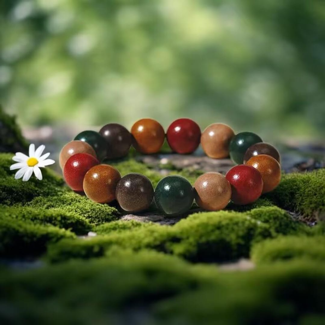 Five-color Chinese Herbal Bracelet With Ambergris & Lavender | Natural ...