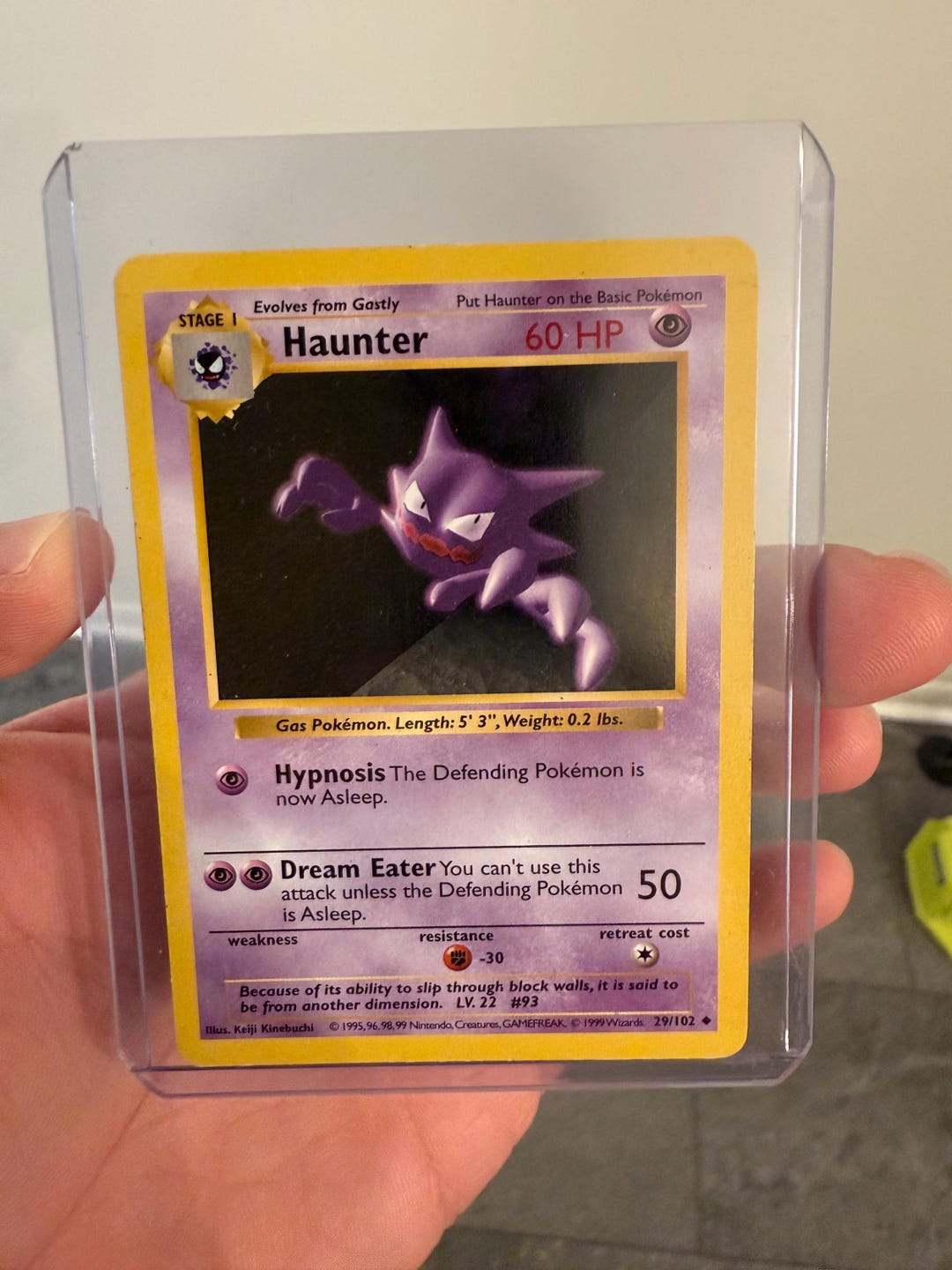 Haunter Pokémon Base Set 29/102 Shadowless - Etsy