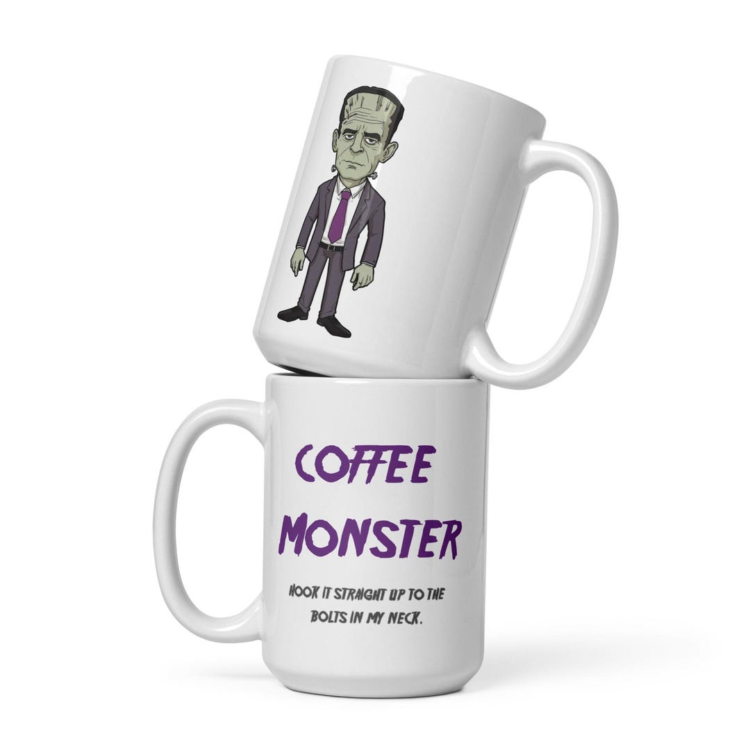 Frankenstein Coffee Mug: Funny Monster Halloween Office Gift - Etsy