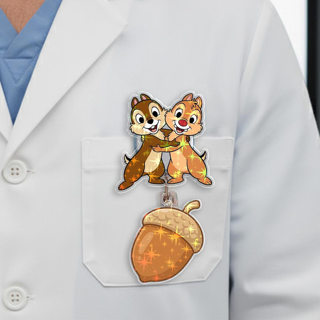 Chip and Dale Badge Reel – Cute Disney ID Holder | Chip ‘n’ Dale Work ...
