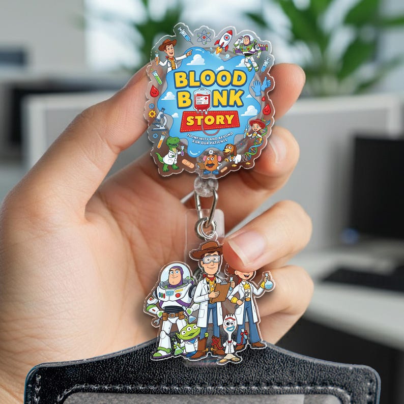 Lab Week 2026 Toy Story Badge Reel, Lab Story Disney Pixar ID Holder ...