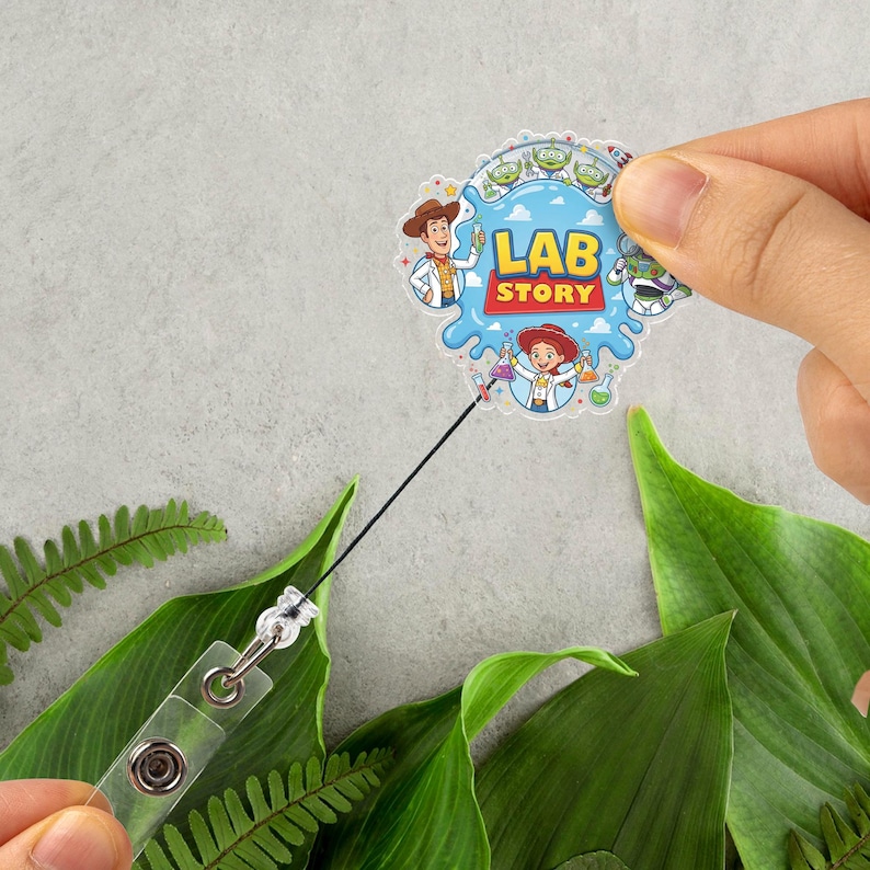 Lab Week 2026 Toy Story Badge Reel, Lab Story Disney Pixar ID Holder ...
