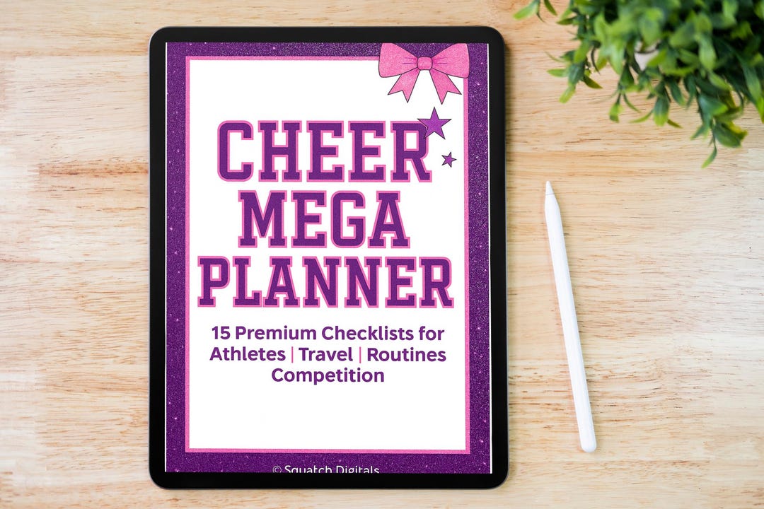 Cheer Athlete Mega | 15 Printable Checklists | Competition, Travel ...