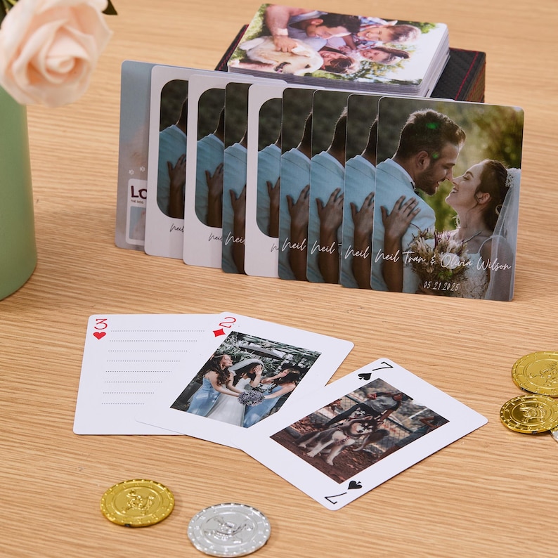 Custom Playing Cards – Personalized Deck for Weddings, Parties ...