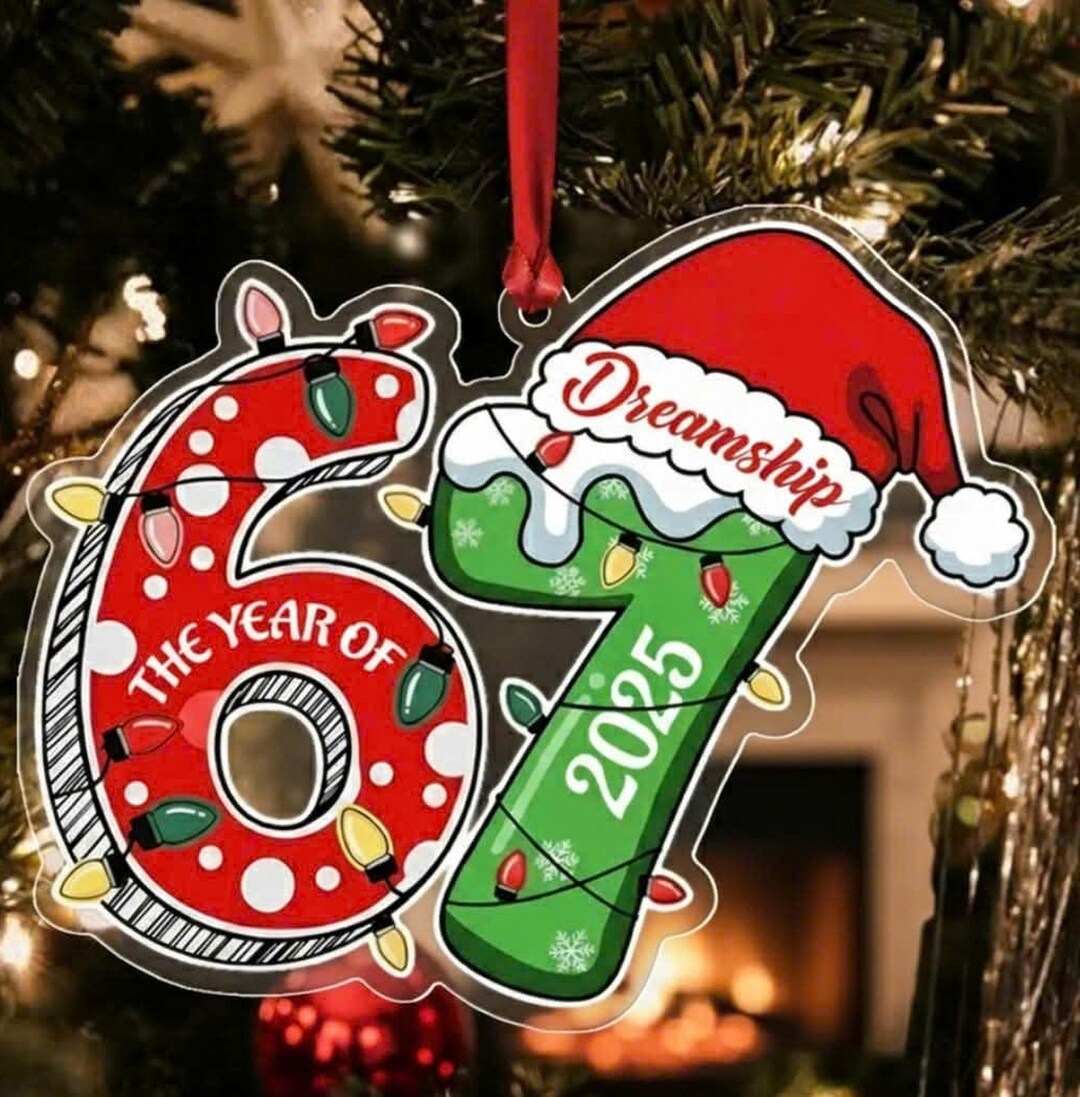 Funny Customize 2025 the Year of 67 Christmas, Personalized Your's Name ...