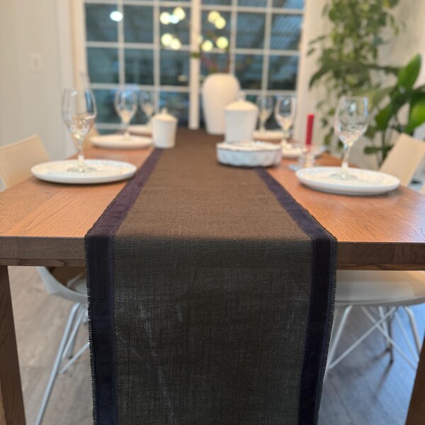 Burlap Runner - Etsy