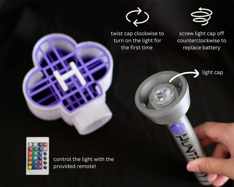 K-pop Demon Hunters Huntrix Light Stick | Kpop Fan Glow Stick | Concert ...