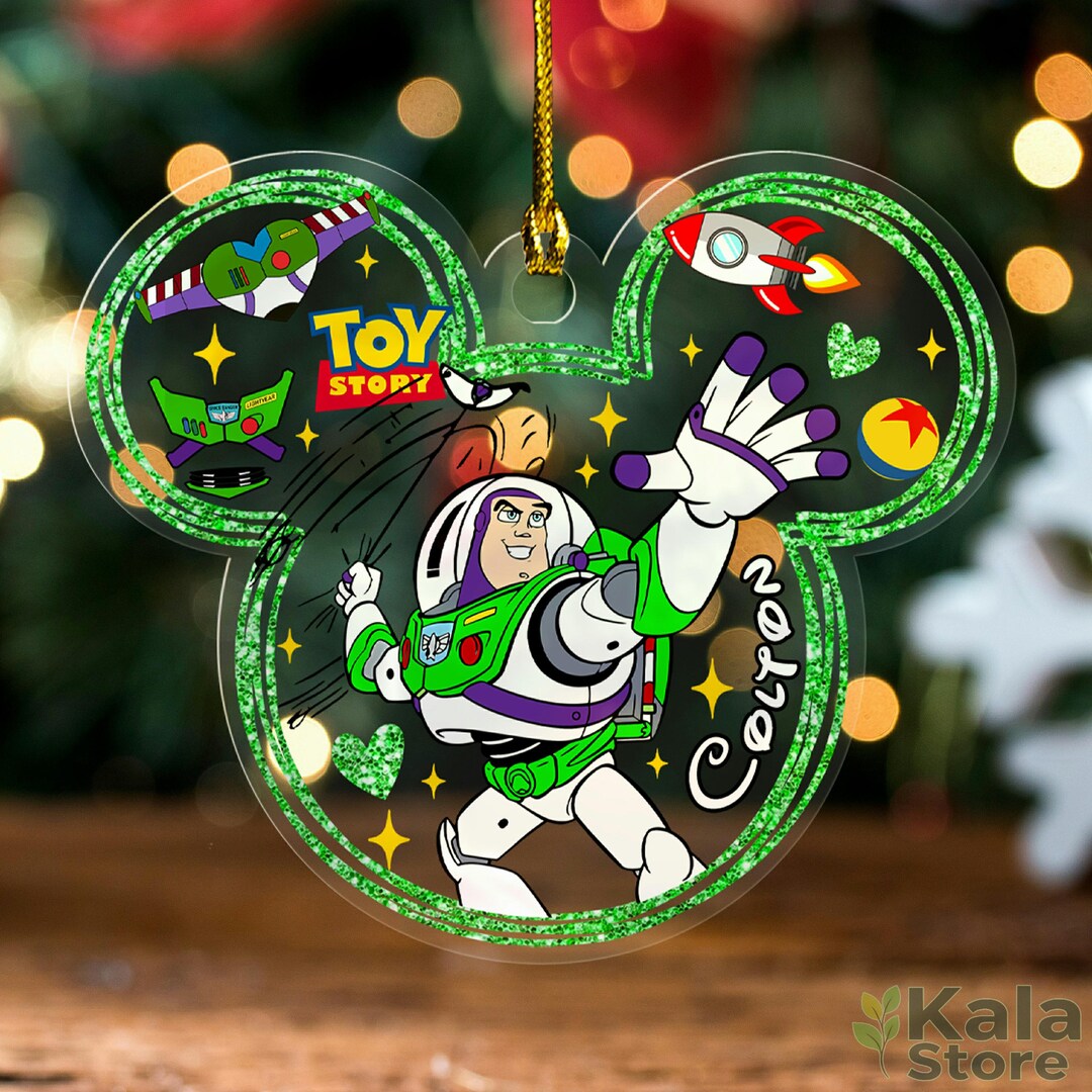 Toy Story Character Ornament, Mickey Head Acrylic Ornament, Buzz Woody ...