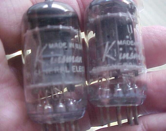 12ax7 Audio Tubes 2x GE USA for Kinsman 362 Vintage 60s Test Good on ...