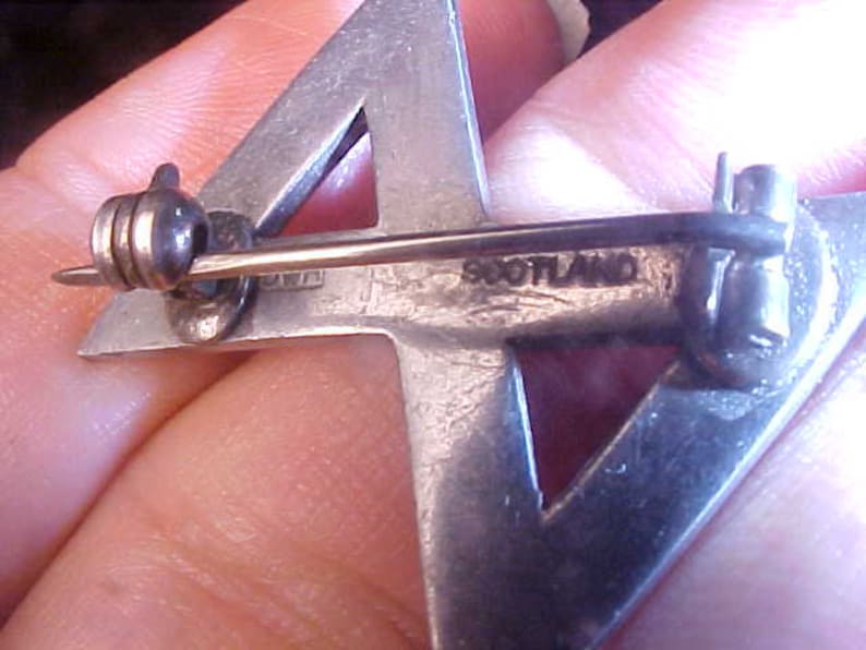 Gift Scots Hour Glass Pewter Silver Pin by David Harkinson - Etsy