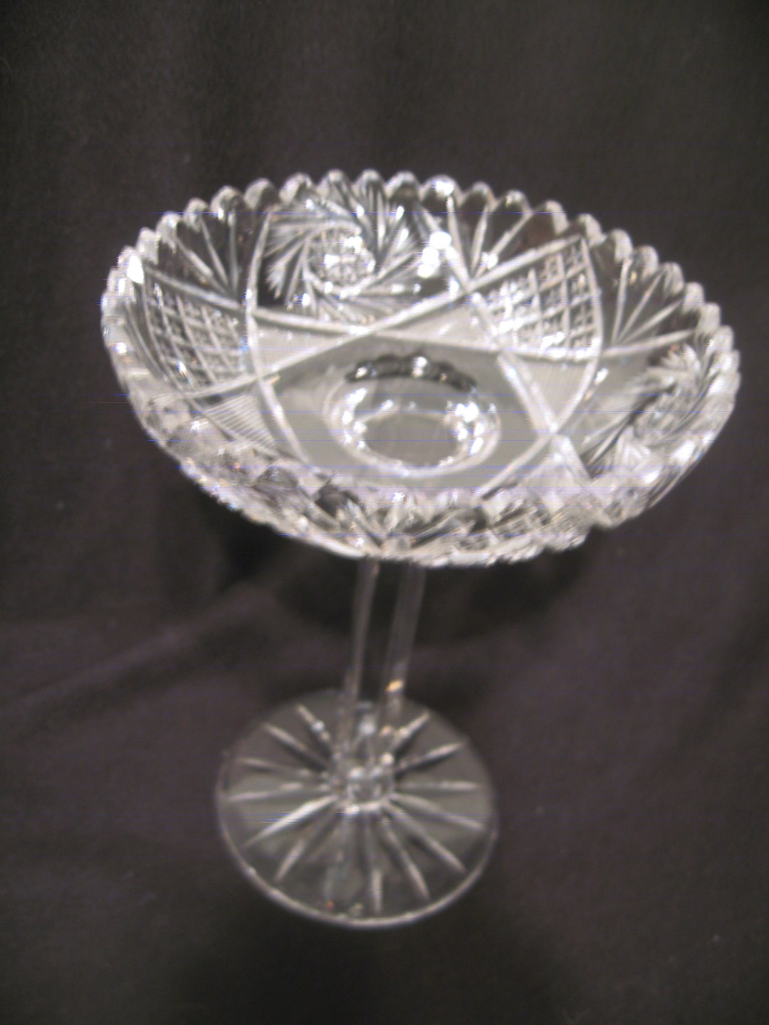 Crystal Compote the High Quality American Brilliant Style Deep Cut ...