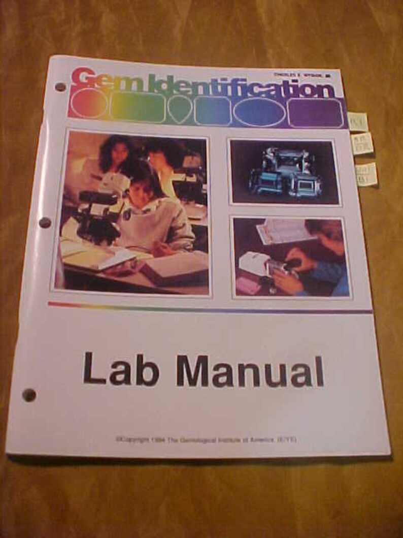 Gem Identification Lab Manual by Wyman Vintage 90s Sale - Etsy