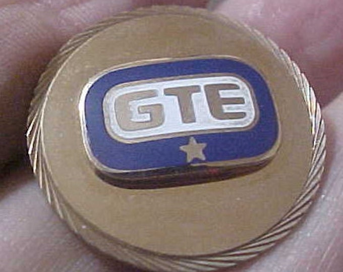 GTE 10k Gold and Enamel Lapel Pin in Plastic Box 3.70 Dwt General ...