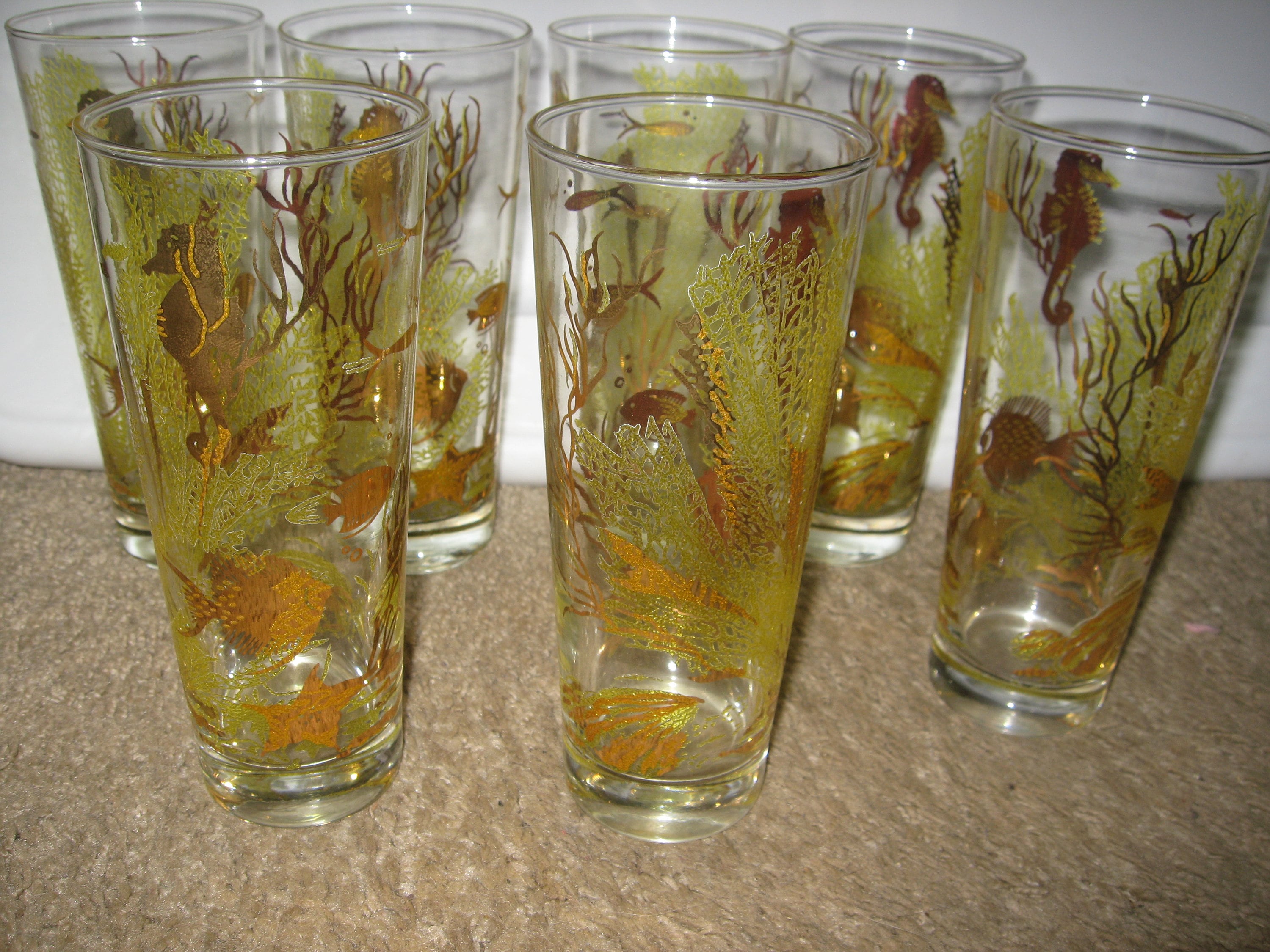 Seahorse Oceanic 22k Gold Glasses by Bartlett Collins Thick - Etsy