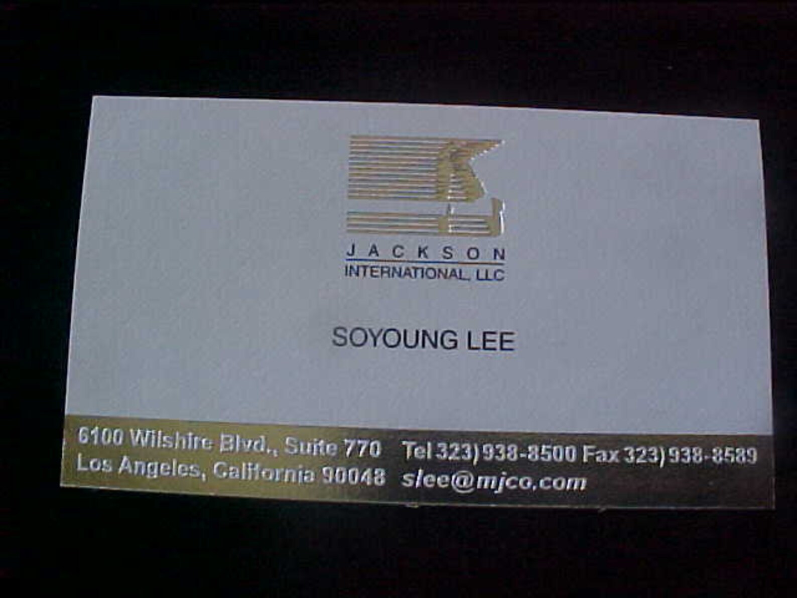 Gift Micheal Jackson Business Card Rare Mint Vintage 90s Jackson ...