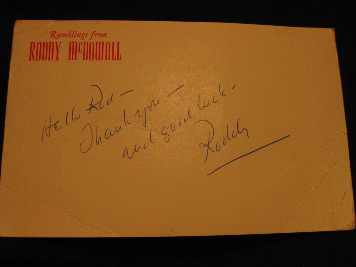 Gift Star Trek Autograph Book of Rodney Simmons Gene Roddenberry Etc ...