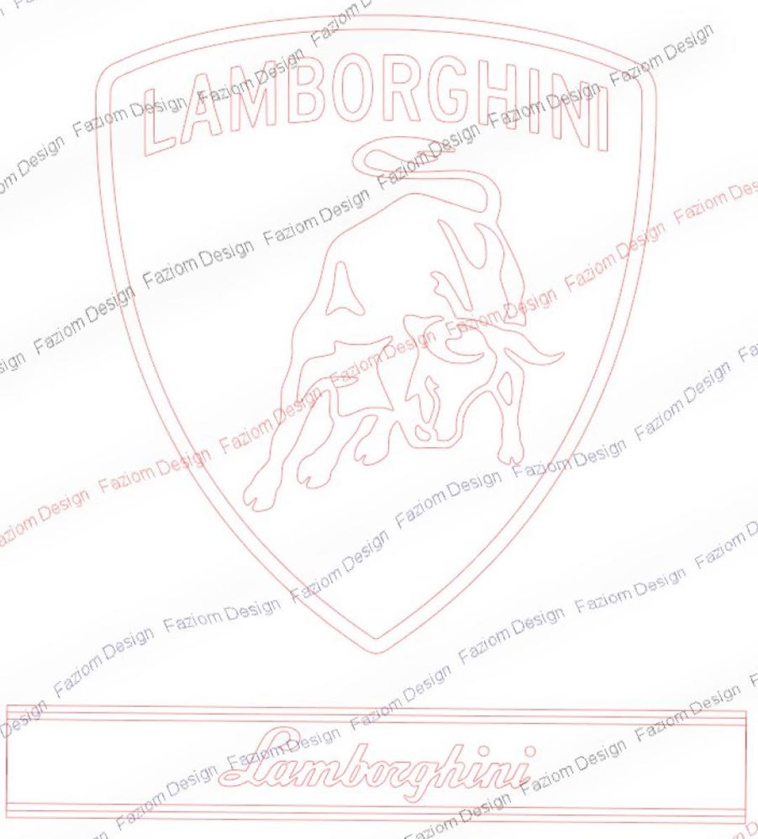 Lamborghini Logo | High Quality | Digital File | Download Only | Cricut ...