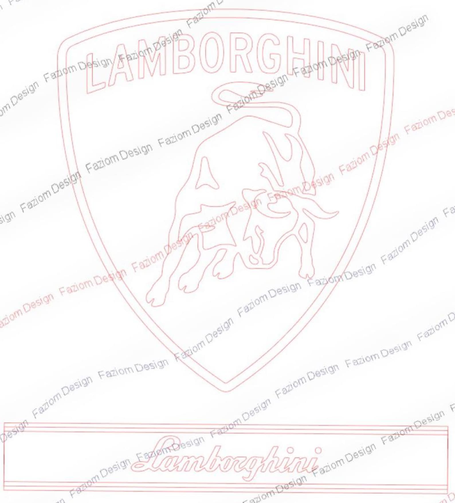 Lamborghini Logo | High Quality | Digital File | Download Only | Cricut ...