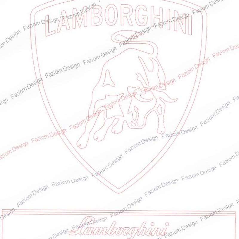 Lamborghini Svg - Etsy