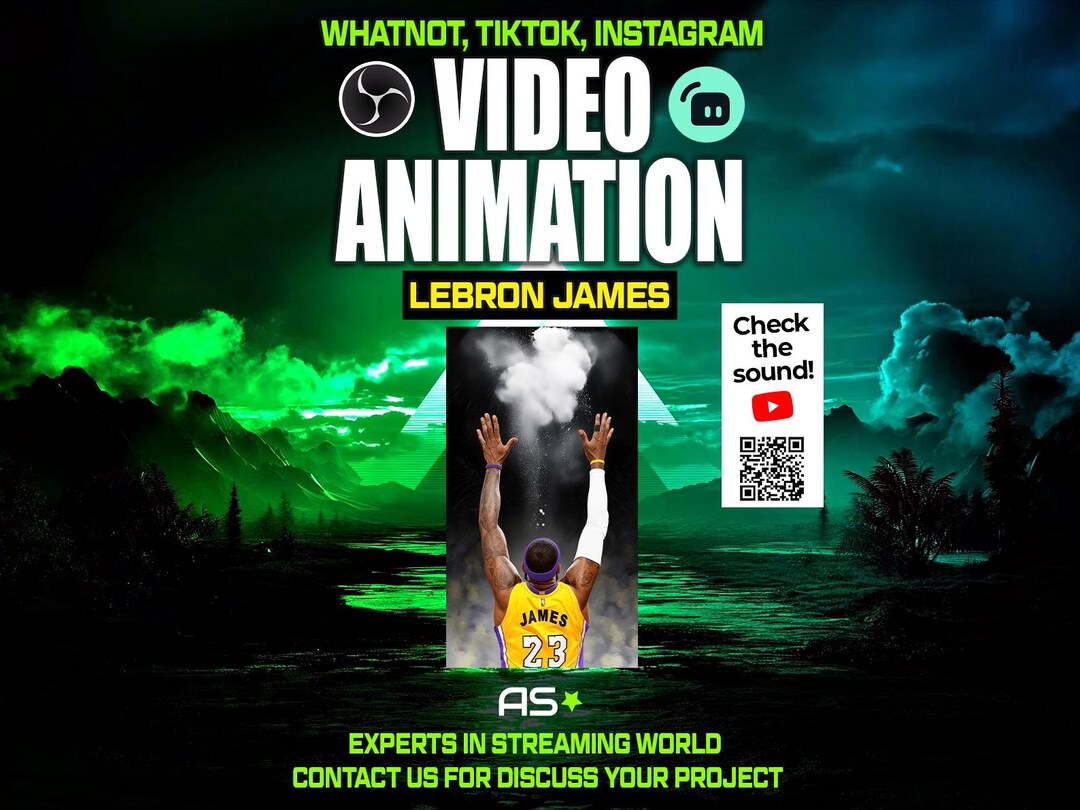 Lebron James Chalk Toss Animation | Stream Overlay (digital Download ...