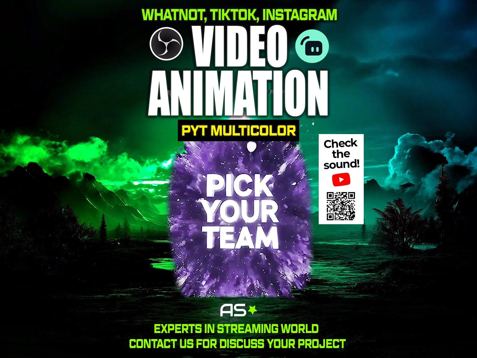 Animated Stream Overlay | Pick Your Team - WEBM MP4 (digital Download ...