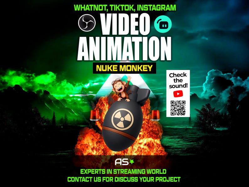 Exploding Monkey Stream Overlay | Animated Video Effect (WEBM, MP4 ...