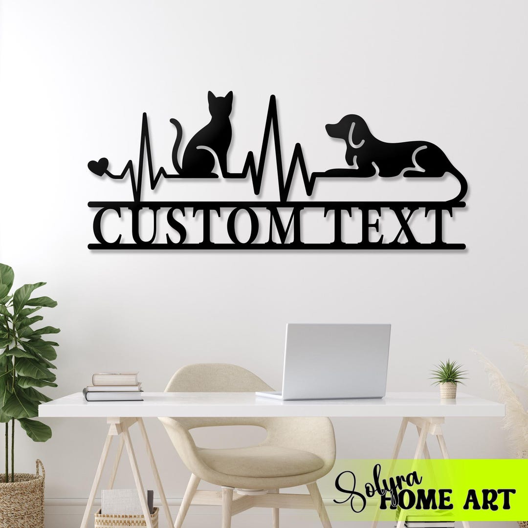 Custom Vet Metal Wall Art, Cat & Dog Decor, Medical Vet Clinic Sign - Etsy