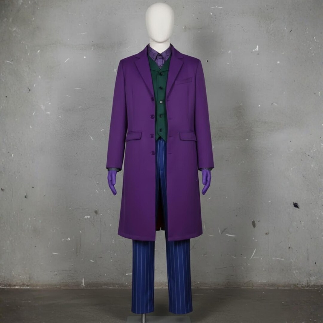 The Dark Knight Joker Cosplay Costume - Heath Ledger Screen Accurate ...