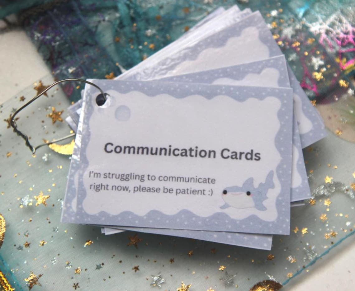 Shark Communication Cards - Physical Laminated Cards